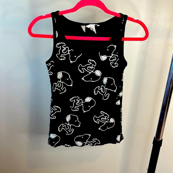 H&M | Tops | Hm Snoopy Sleeveless Top | Poshmark